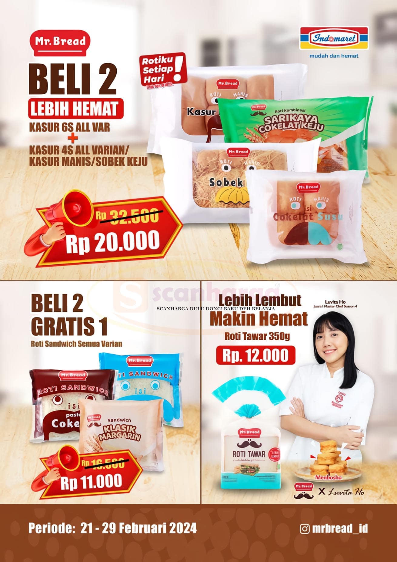 Promo Indomaret Hari Ini Spesial Roti Indomaret Periode 21-29 Februari ...